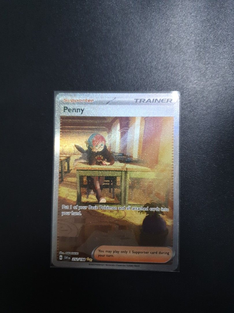 Pokemon TCG Penny Full Art Trainer SIR Special Illustration Rare ...