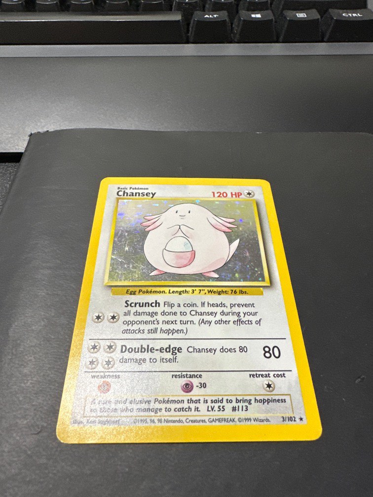 Pokémon base set Chansey, Hobbies & Toys, Memorabilia & Collectibles ...