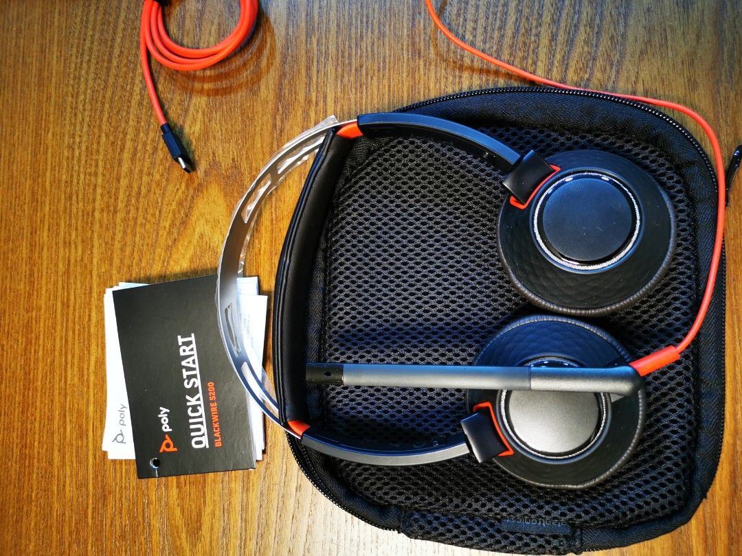 Poly Blackwire 5200, 音響器材, 頭戴式/罩耳式耳機 - Carousell