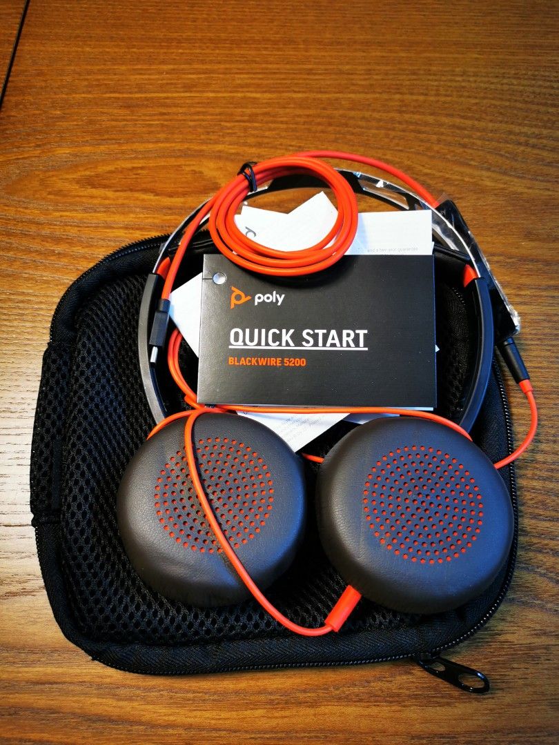 Poly Blackwire 5200, 音響器材, 頭戴式/罩耳式耳機 - Carousell
