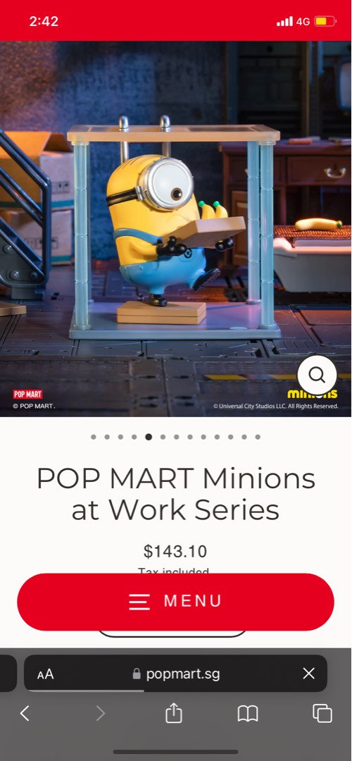 Popmart Minions at Work, Hobbies & Toys, Toys & Games on Carousell