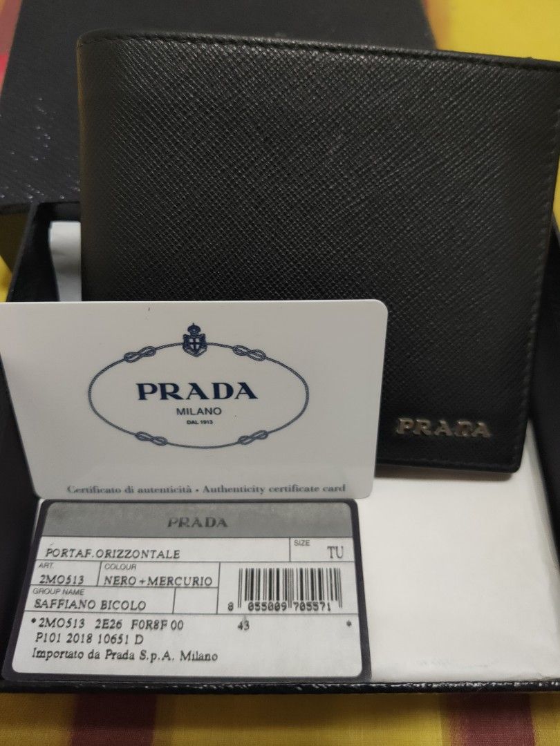 Prada Men Wallet, Men's Fashion, Watches & Accessories, Wallets & Card ...