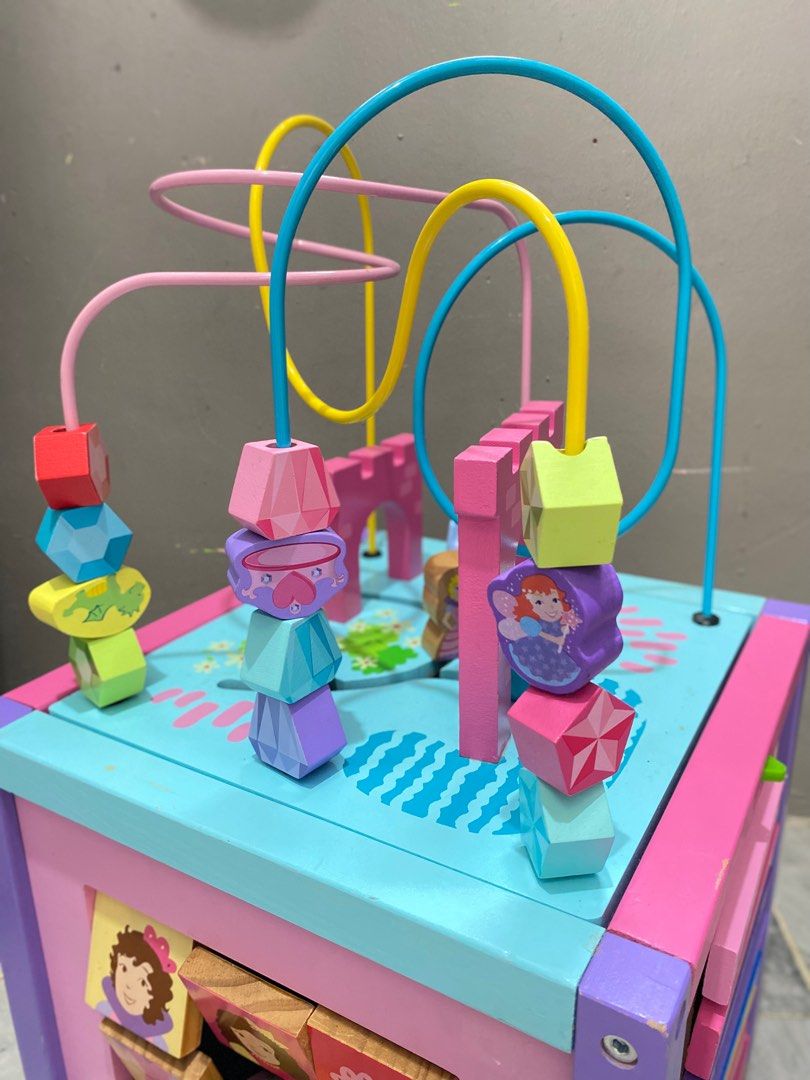 Princess Type Wooden Activity Cube, Hobbies & Toys, Toys & Games on ...