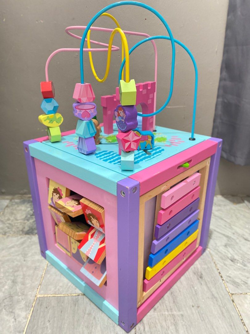 Princess Type Wooden Activity Cube, Hobbies & Toys, Toys & Games on ...