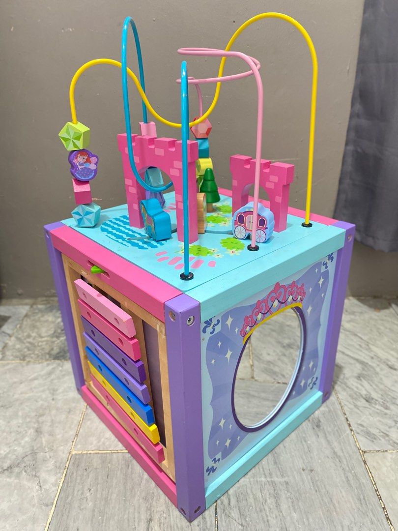 Princess Type Wooden Activity Cube, Hobbies & Toys, Toys & Games on ...