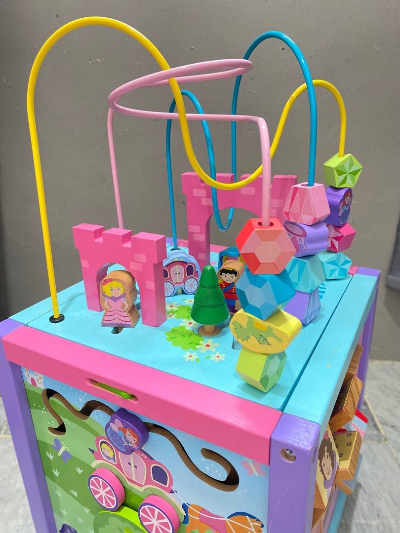 Princess Type Wooden Activity Cube, Hobbies & Toys, Toys & Games on ...