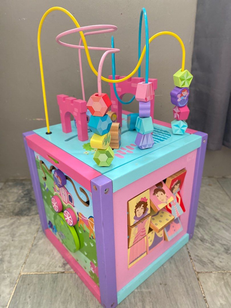 Princess Type Wooden Activity Cube, Hobbies & Toys, Toys & Games on ...