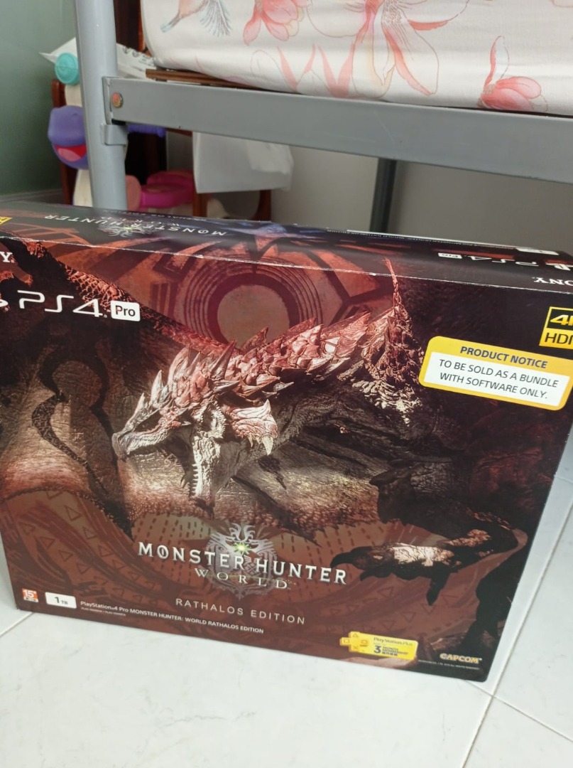 PS4 PRO 1TB Rathalos Monster Hunter World Edition, Video Gaming, Video ...