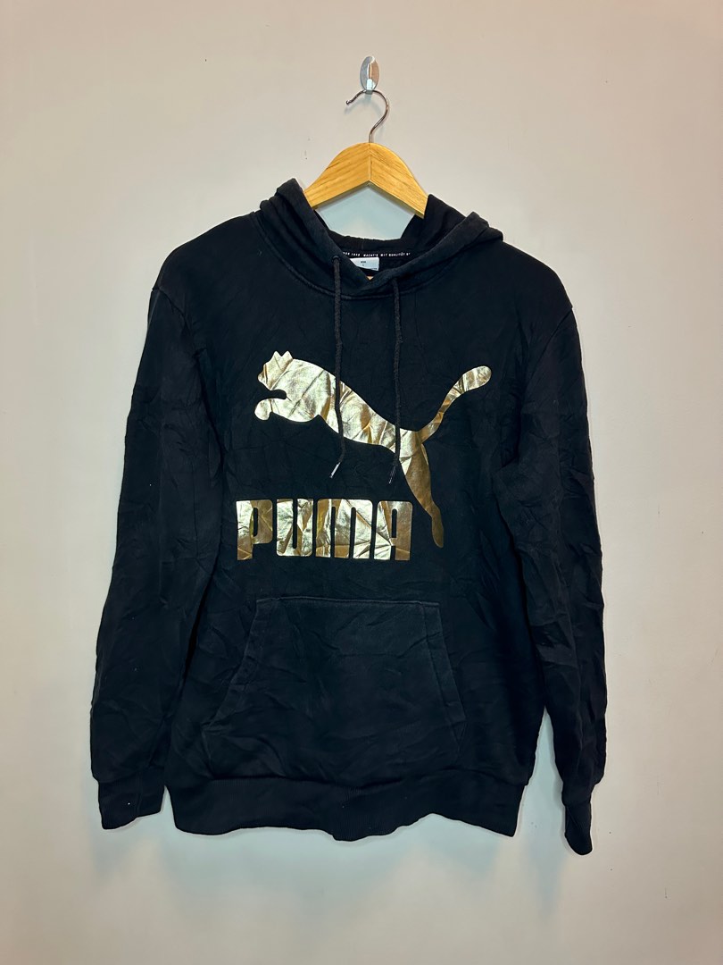 PUMA GOLD LOGO HOODIE on Carousell