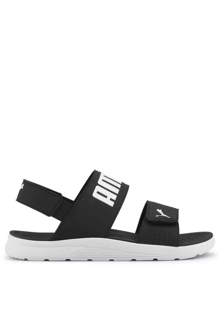 PUMA Unisex Backstrap Sports Sandals (Black) on Carousell
