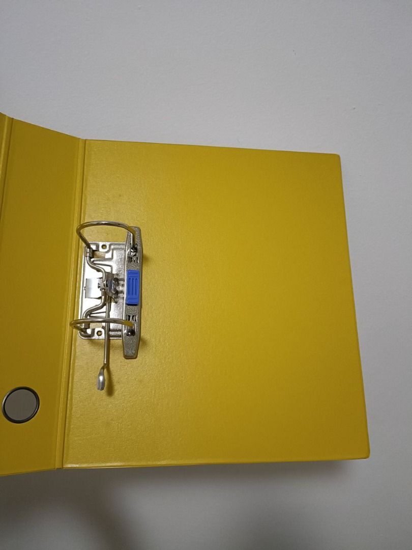 PVC LEVER ARCH FILE A4 2.5 INCH (65MM) - YELLOW, Hobbies & Toys ...