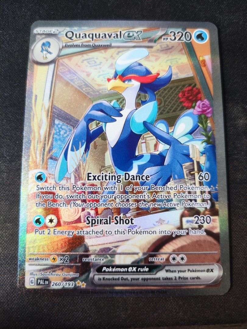 Pokemon Quaquaval ex AA paldea evolved, Hobbies & Toys, Toys & Games on ...