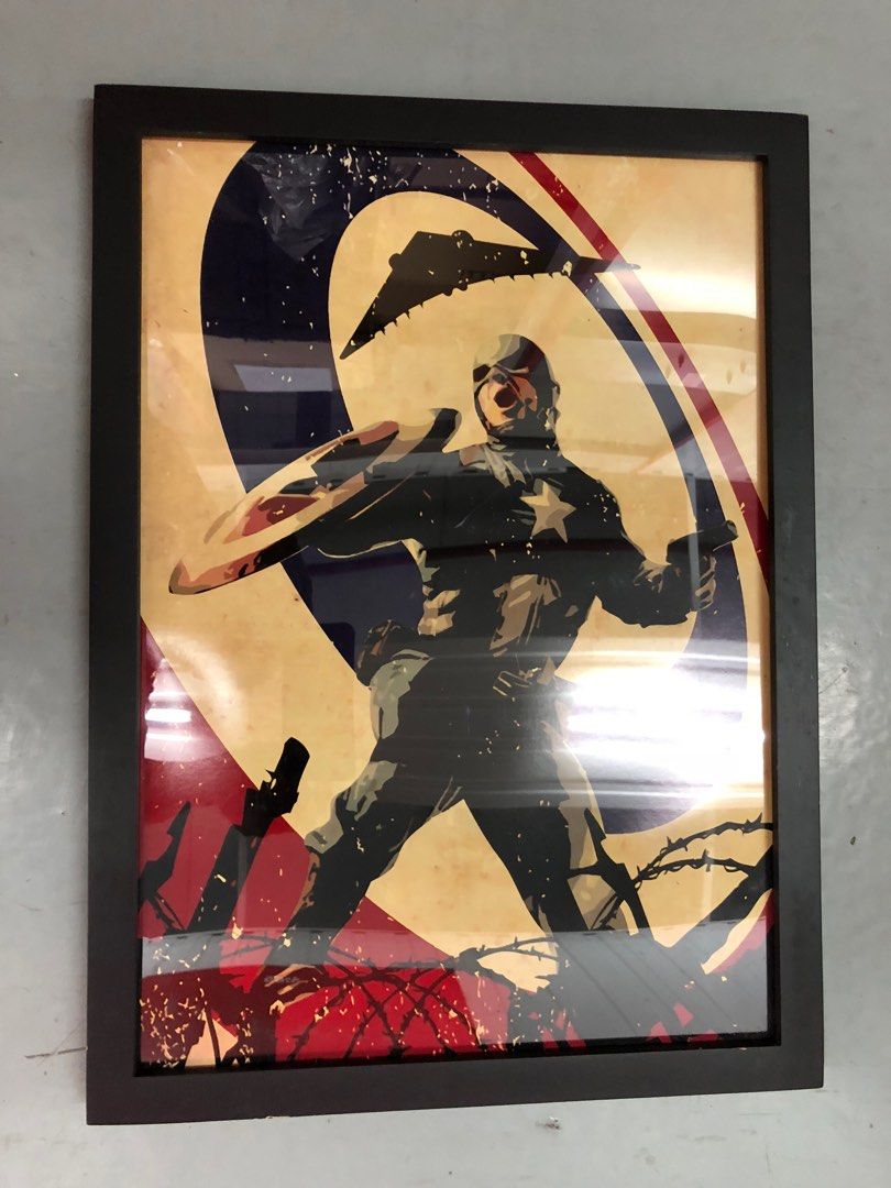 Rare Marvel and Dc Art prints with Frames, Furniture & Home Living ...