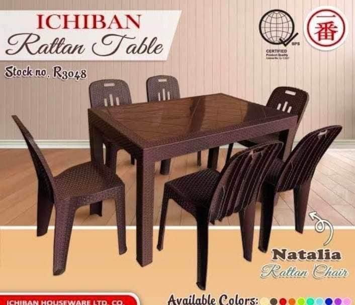 RATTAN TABLE SER on Carousell