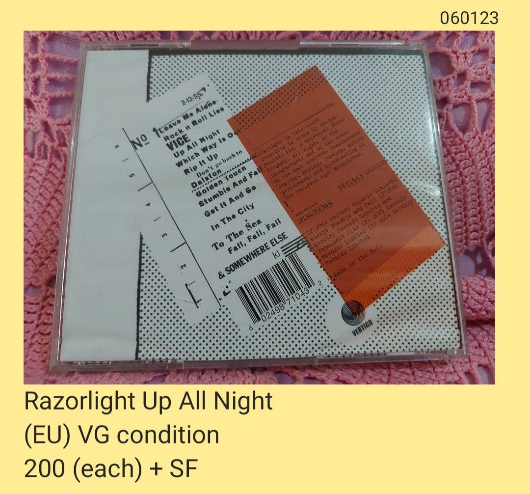 Razorlight Up All Night CD (unsealed) on Carousell
