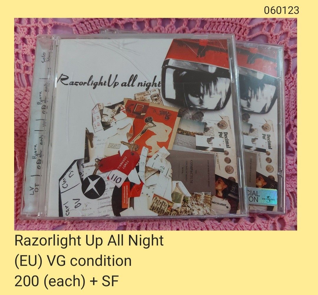 Razorlight Up All Night CD (unsealed) on Carousell