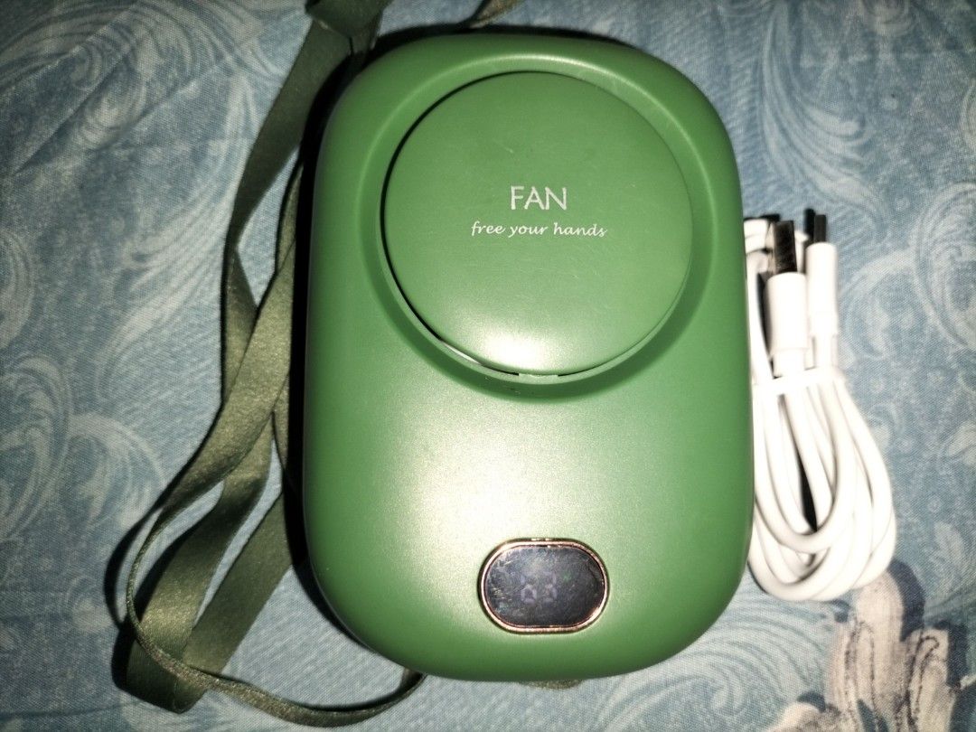 Rechargeable Lanyard Fan, neck fan, hands free fan, portable fan ...