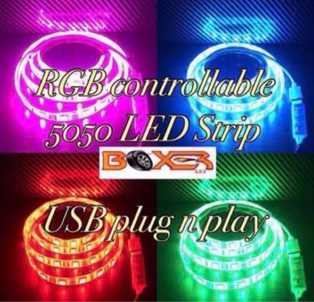 RGB multi color usb led light, plug & plug, Furniture & Home Living ...