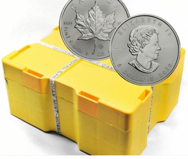Royal Canadian Maples 1oz Silver Coin Monster Box. Qty 500. Sealed ...