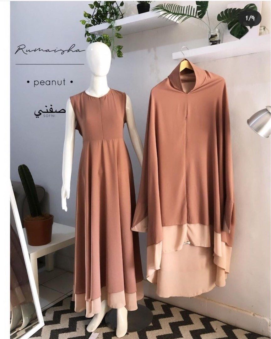 Rumaisha series bysofni, Fesyen Wanita, Muslim Fashion, Gaun di Carousell