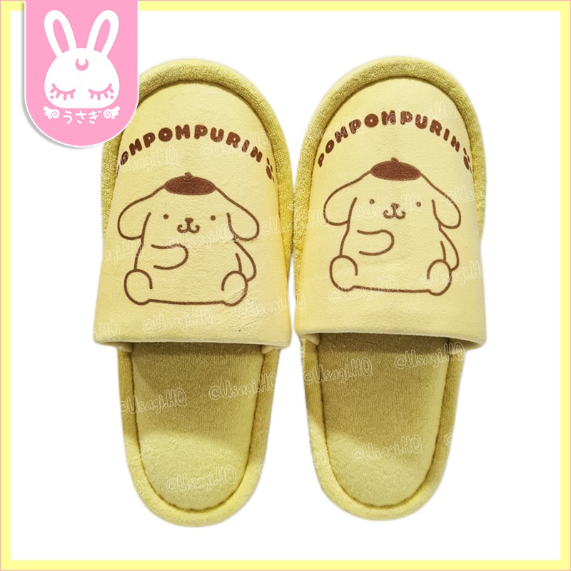 Sanrio Pompompurin Plush Indoor Bedroom Slippers, Women's Fashion ...
