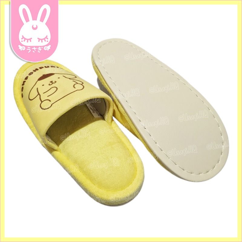 Sanrio Pompompurin Plush Indoor Bedroom Slippers, Women's Fashion ...