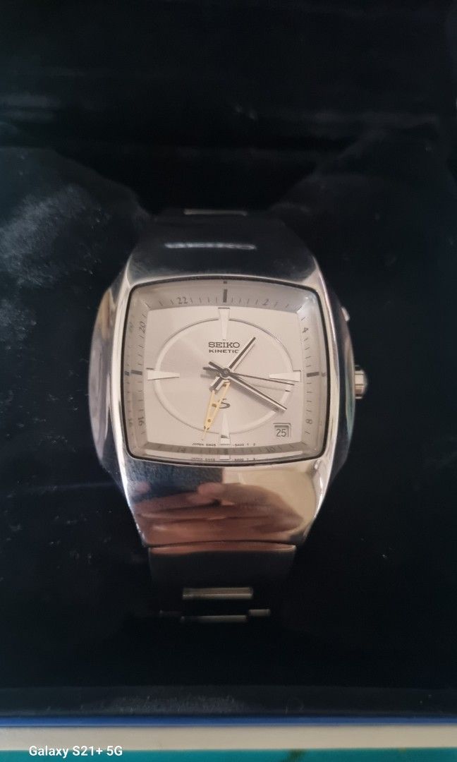 Seiko Kinetic GMT SUS 5M45-5A10, Men's Fashion, Watches & Accessories ...