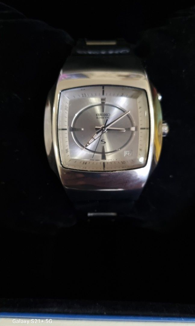 Seiko Kinetic GMT SUS 5M45-5A10, Men's Fashion, Watches & Accessories ...