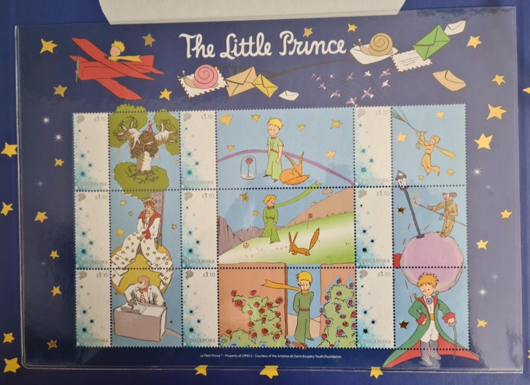 Singapore 2018 The Little Prince MyStamp Folder Sheet of 9 Stamps ...