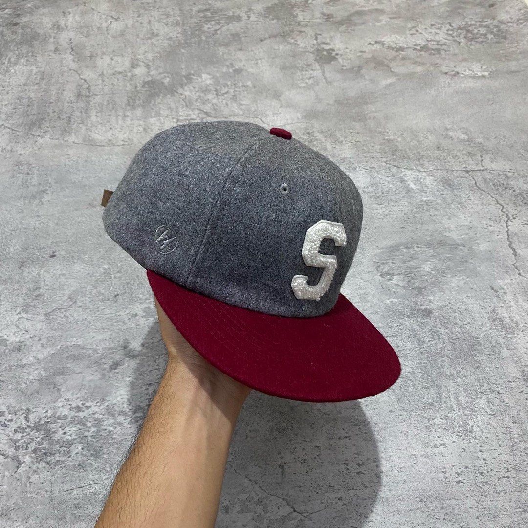 SMB “S” Logo Wool Cap, Fesyen Pria, Aksesoris, Topi di Carousell