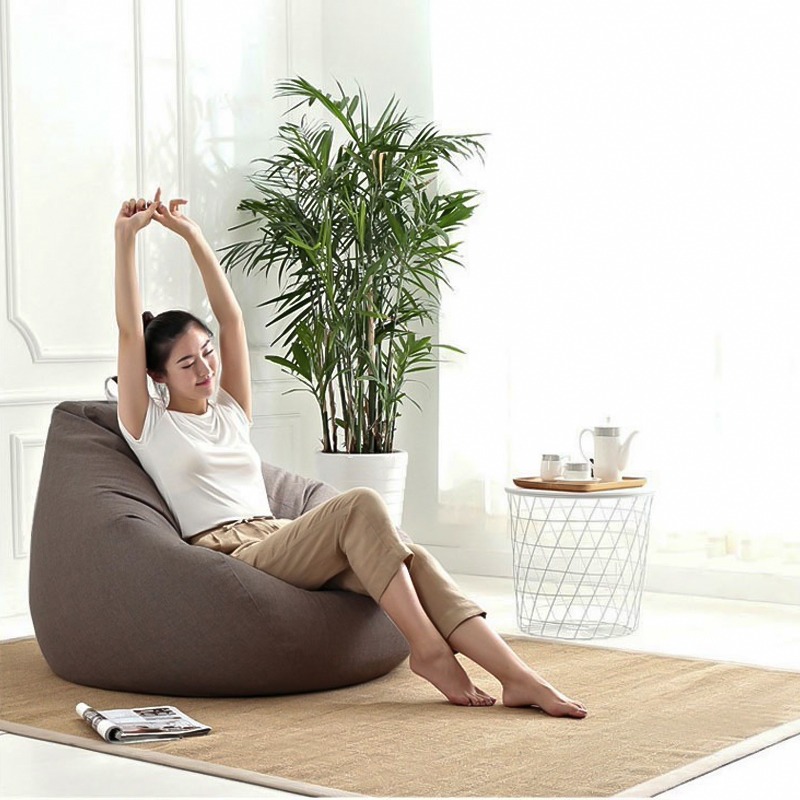 Sofa bean bag tatami fabric sofa can lie can lie single sofa small ...