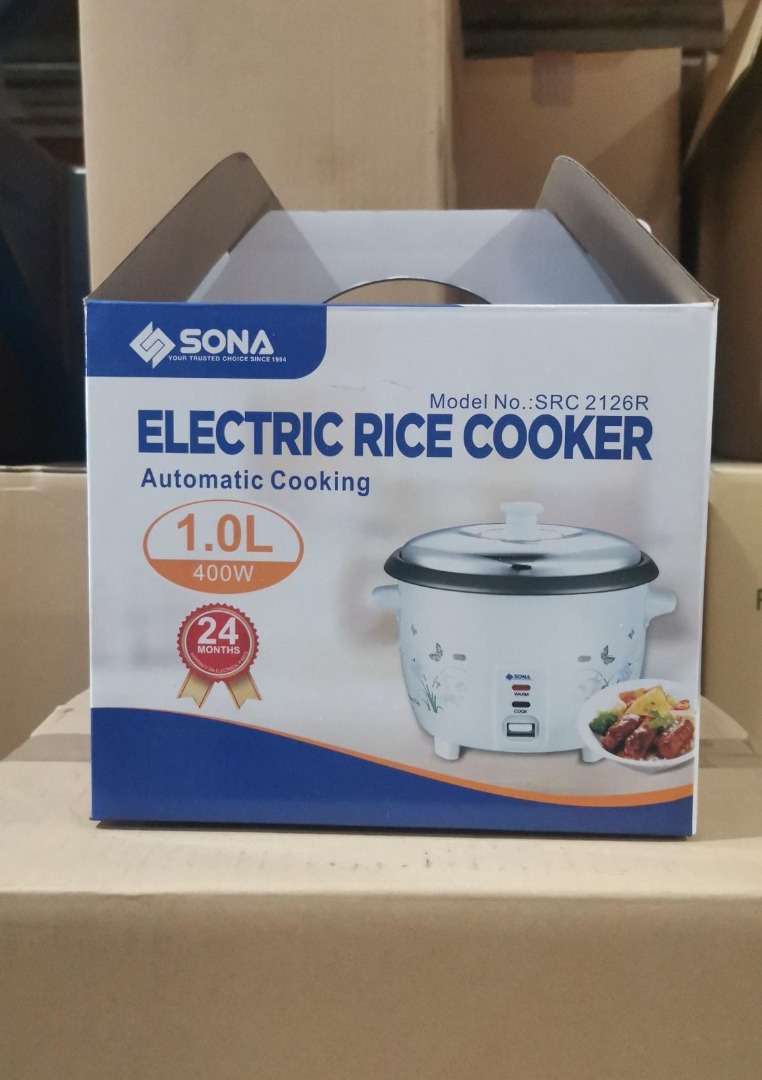Sona SRC2126R Non Stick Rice Cooker (1.0L), TV & Home Appliances ...
