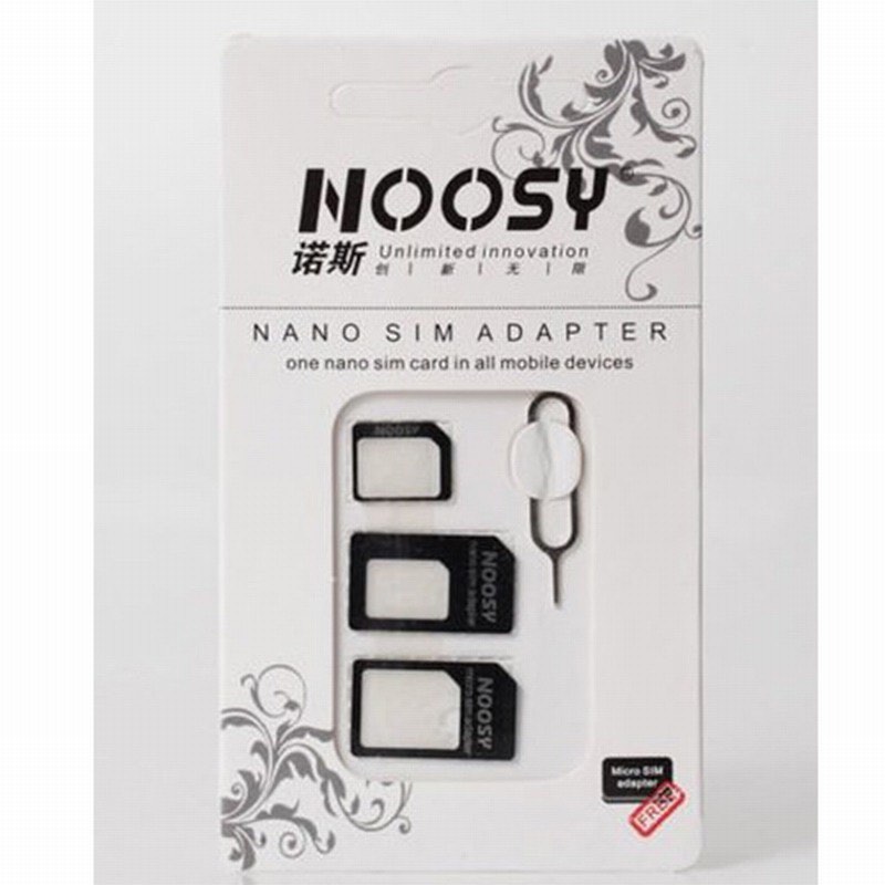 (SP157) NOOSY SIM Card Adapter 4-in-1 Package, Mobile Phones & Gadgets ...