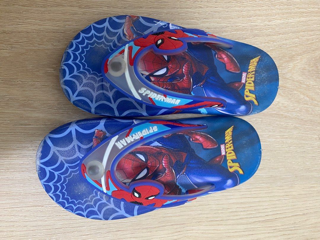 Spider Man slippers kids, Babies & Kids, Babies & Kids Fashion on Carousell