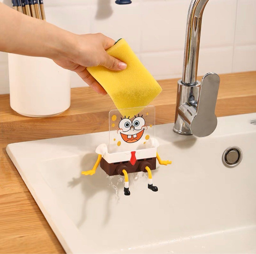 Spongebob Dishwasher Sponge Holder, Furniture & Home Living ...