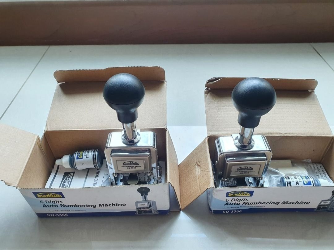 SUREMARK Auto Numbering Machine 6 Digits Model SQ-3366, SUREMARK Auto ...