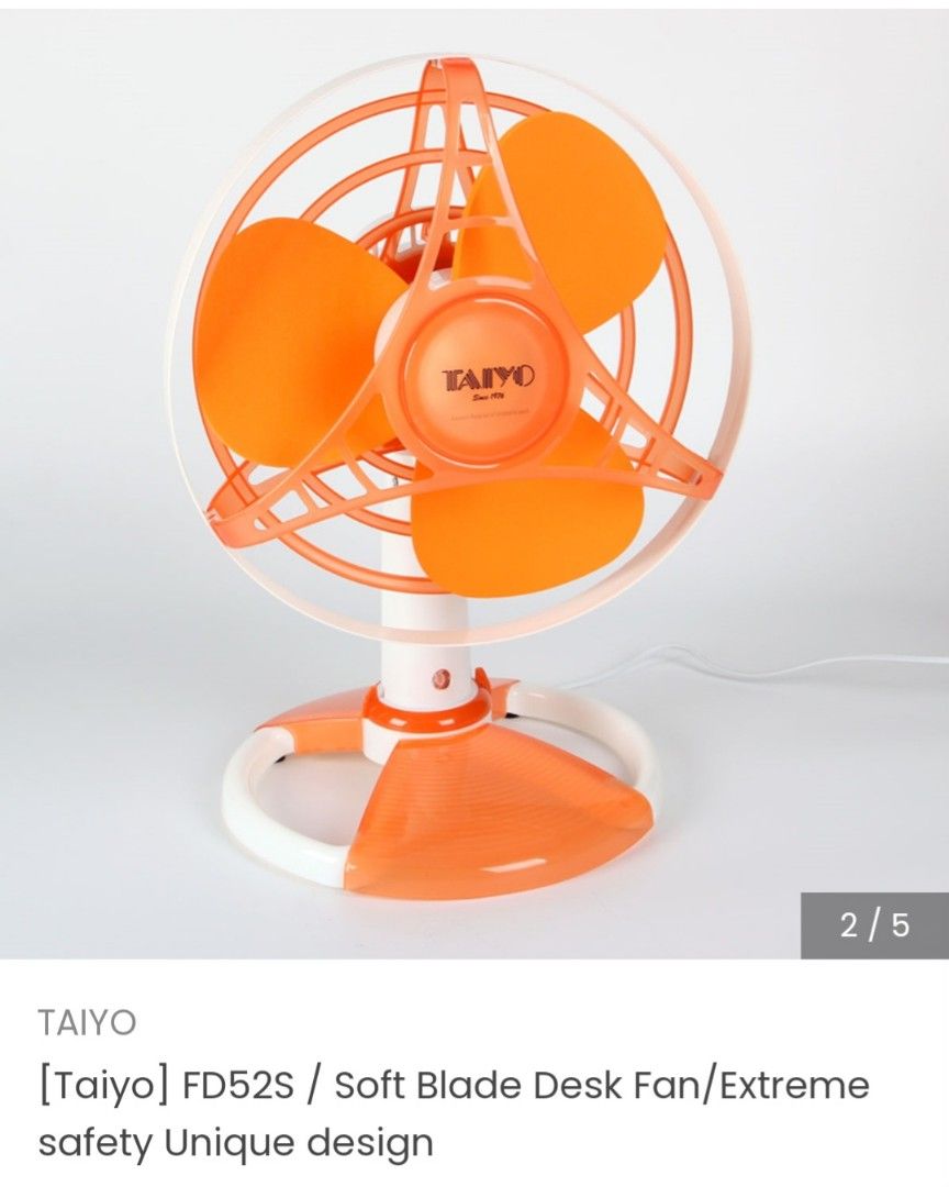 Taiyo Desk Fan, Furniture & Home Living, Lighting & Fans, Fans on Carousell