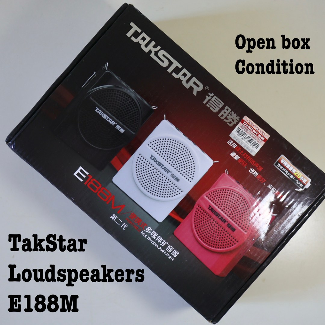 TakStar Loudspeakers E188M, Audio, Microphones on Carousell