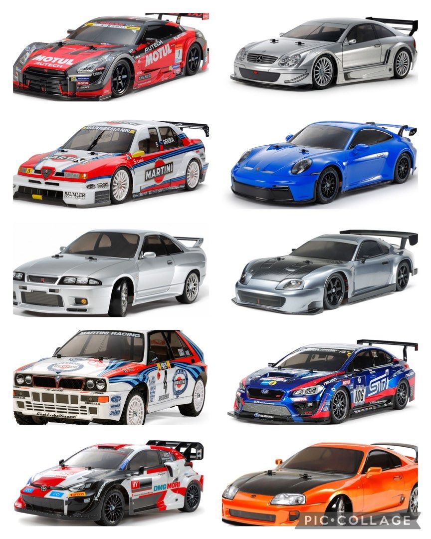 Tamiya 1/10 RC kits, bodyshells, complete sets - Incoming shipment and some ready stocks. TT02 ...