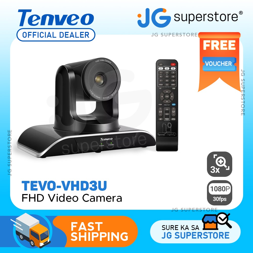 Tenveo TEVO-VHD3U HD 1080P USB Video Conference PTZ Camera Plug and ...