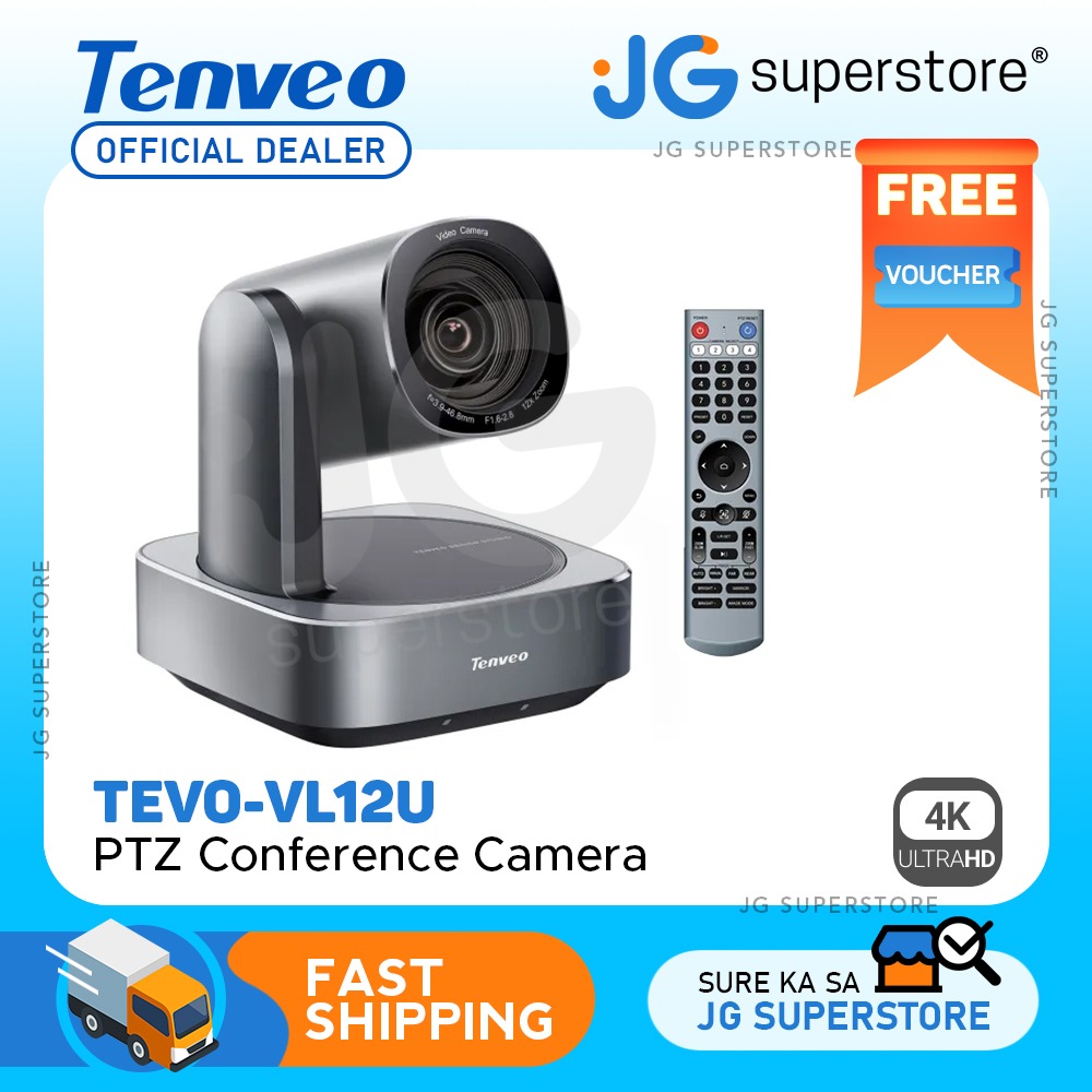 Tenveo TEVO-VL12U 4K UHD USB / HDMI Video Conference PTZ Camera with ...