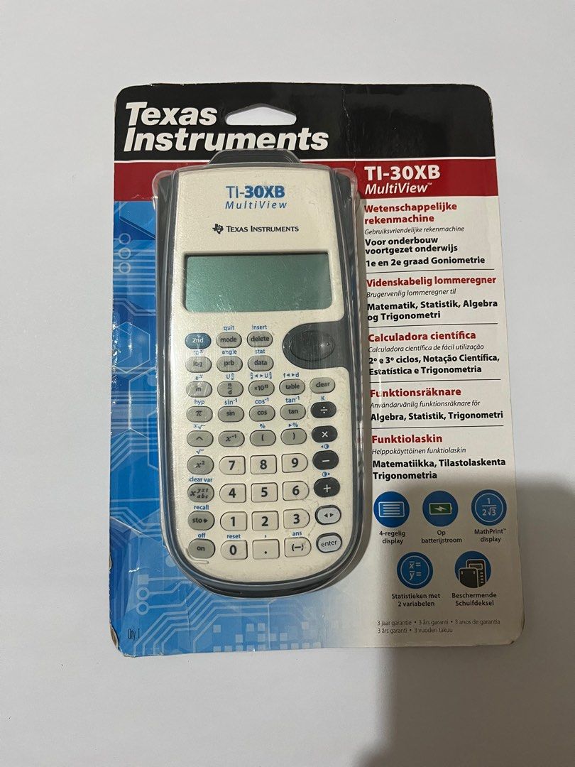Texas Instruments Calculator (TI-30XB), Computers & Tech, Office ...