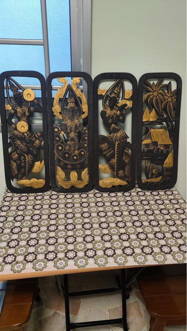 Thai wooden display, Furniture & Home Living, Home Decor, Other Home ...