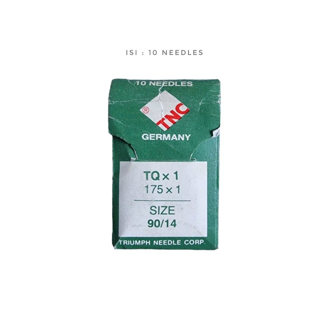 TNC/TRIUMPH SEWING MACHINE NEEDLE TQ X 1 | 175 X 1 | Size : 90/14 ...
