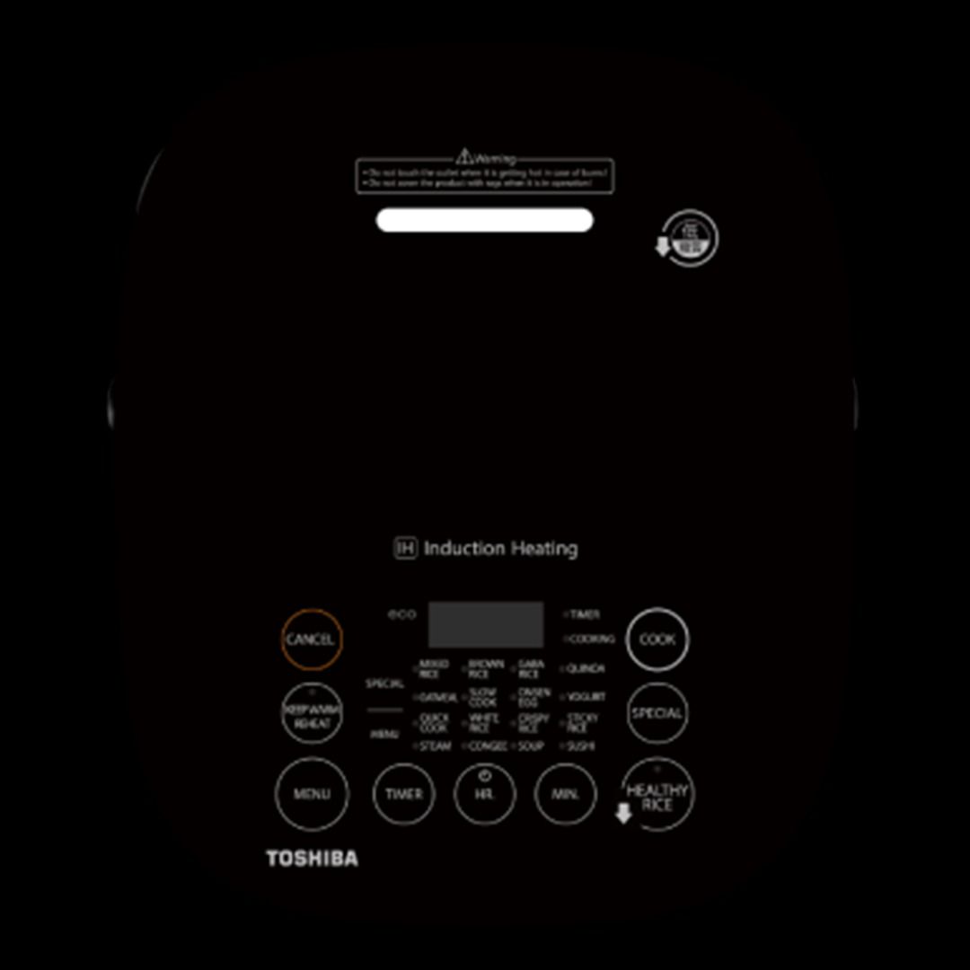 Toshiba 1L/1.8L Low GI Rice Cooker, Aluminum 3mm 7-layer Inner Pot Low ...