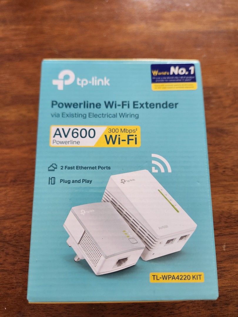 TP-Link Powerline Wi-Fi Extender AV600 Kit, Computers & Tech, Parts ...