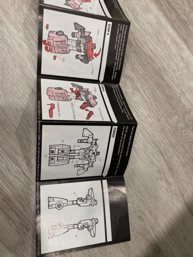 Transformers G1 Overdrive Omnibot Instruction manual book original ...