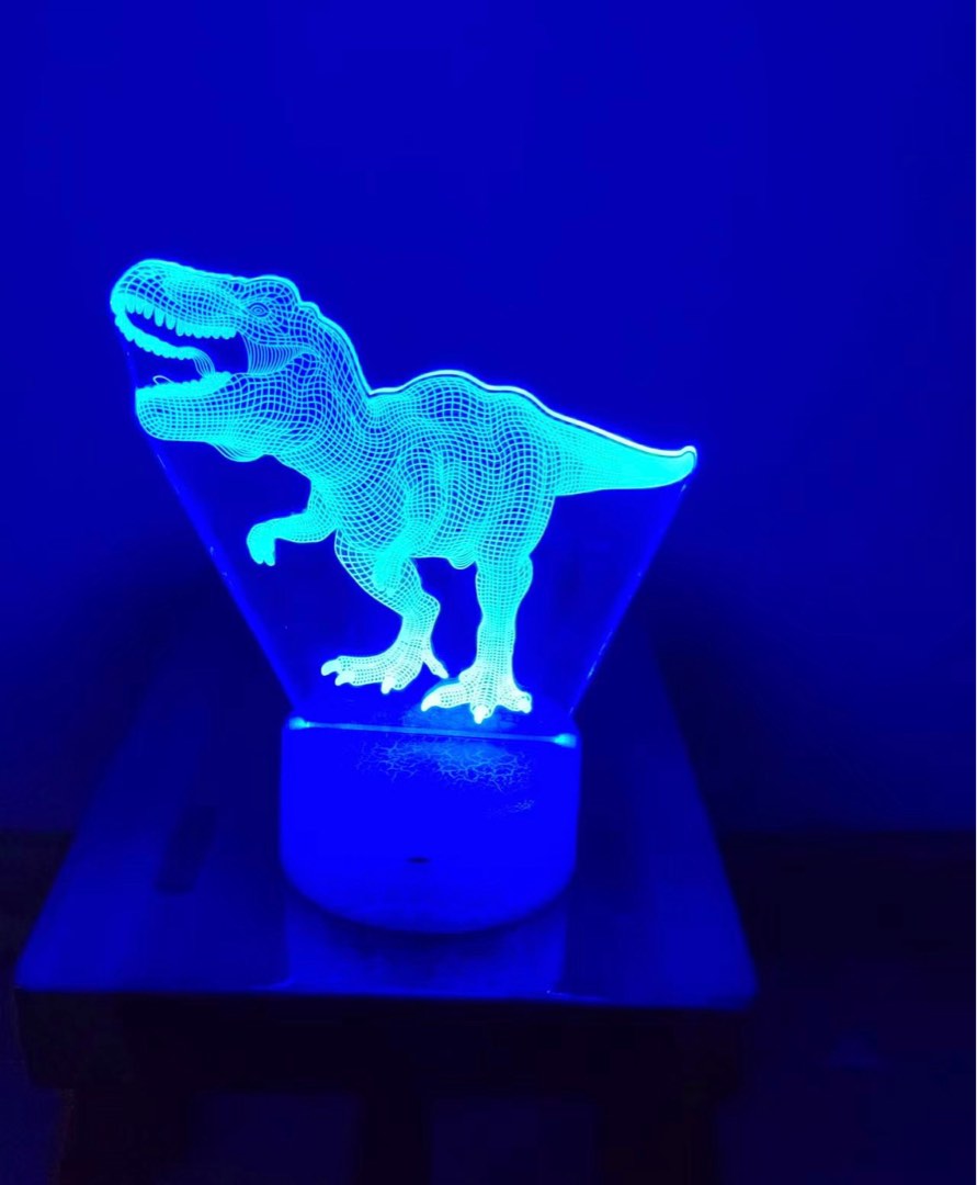 T-Rex illusion night light lamp, Hobbies & Toys, Toys & Games on Carousell