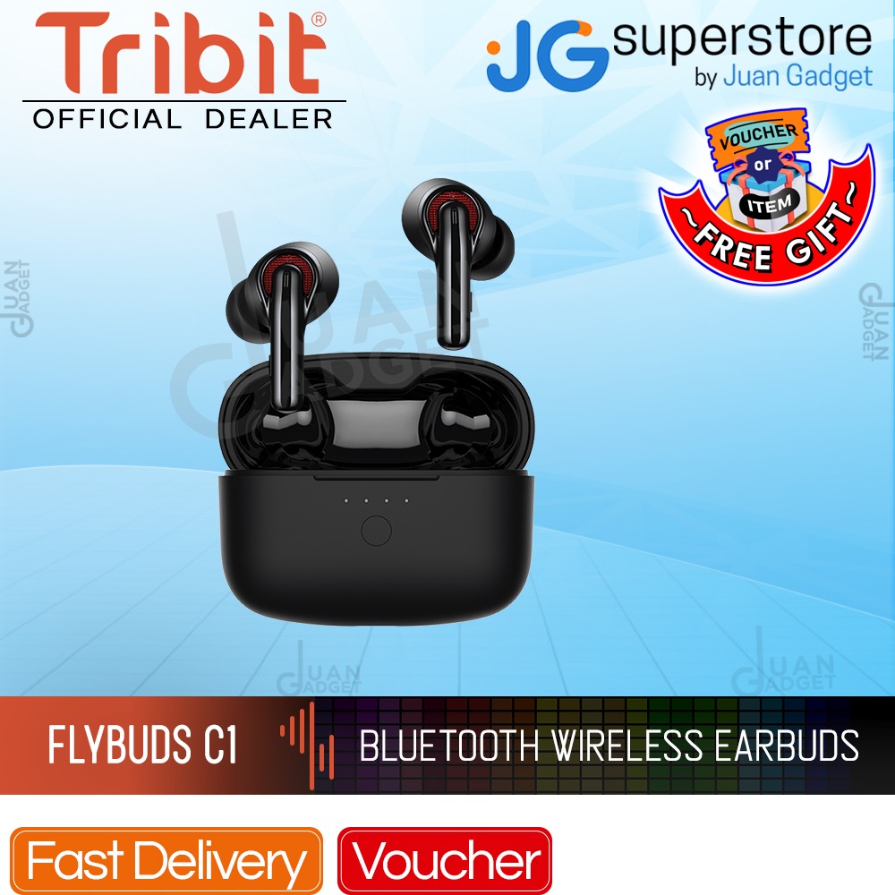 Tribit FlyBuds C1 Bluetooth 5.2 True Wireless Earbuds with 50h Playtime ...