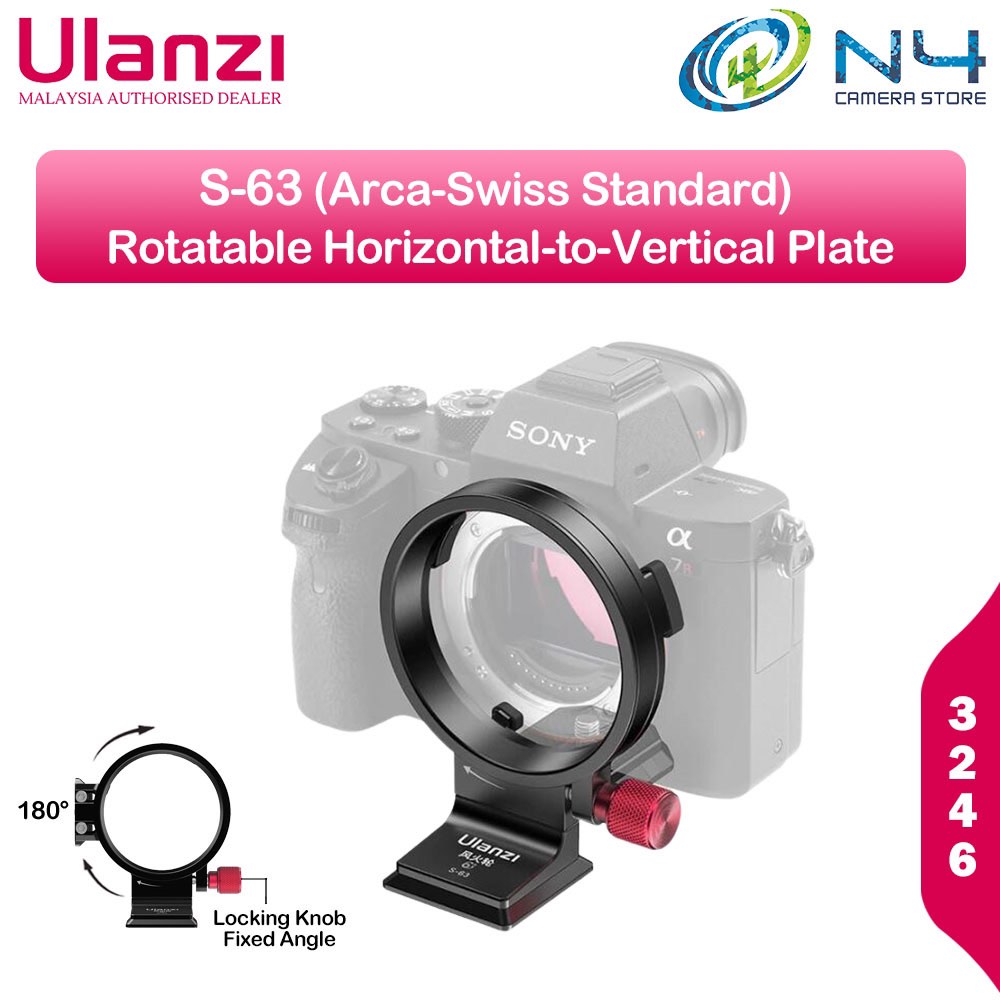 Ulanzi S-63 ROTATABLE HORIZONTAL PLATE-3246, Photography, Photography ...